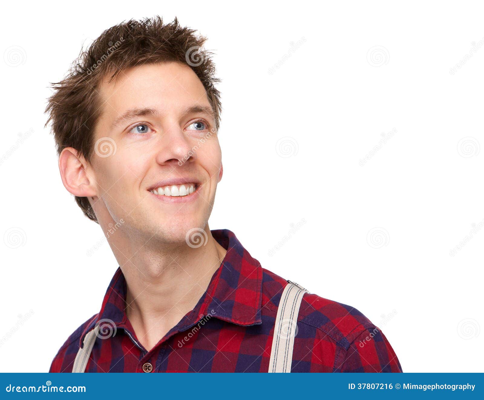 Young Man Smiling and Looking Up Stock Photo - Image of model ... Young Man Smiling and Looking Up Stock Photo - Image of model ...