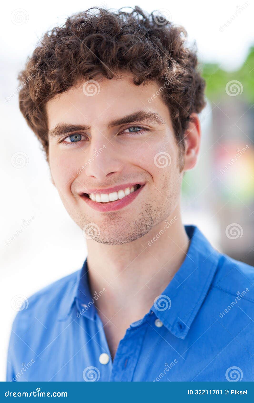 Young man smiling stock image. Image of smiling, outdoors - 32211701