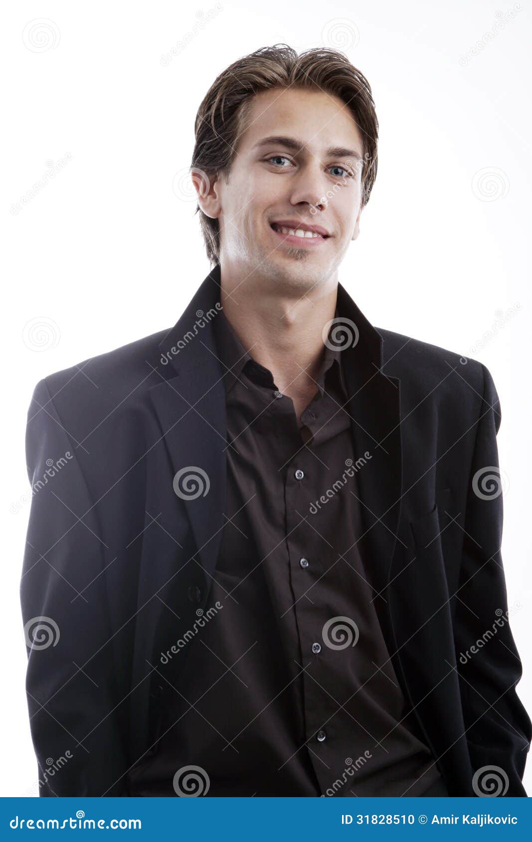 Young man smiling stock photo. Image of portrait, adult - 31828510