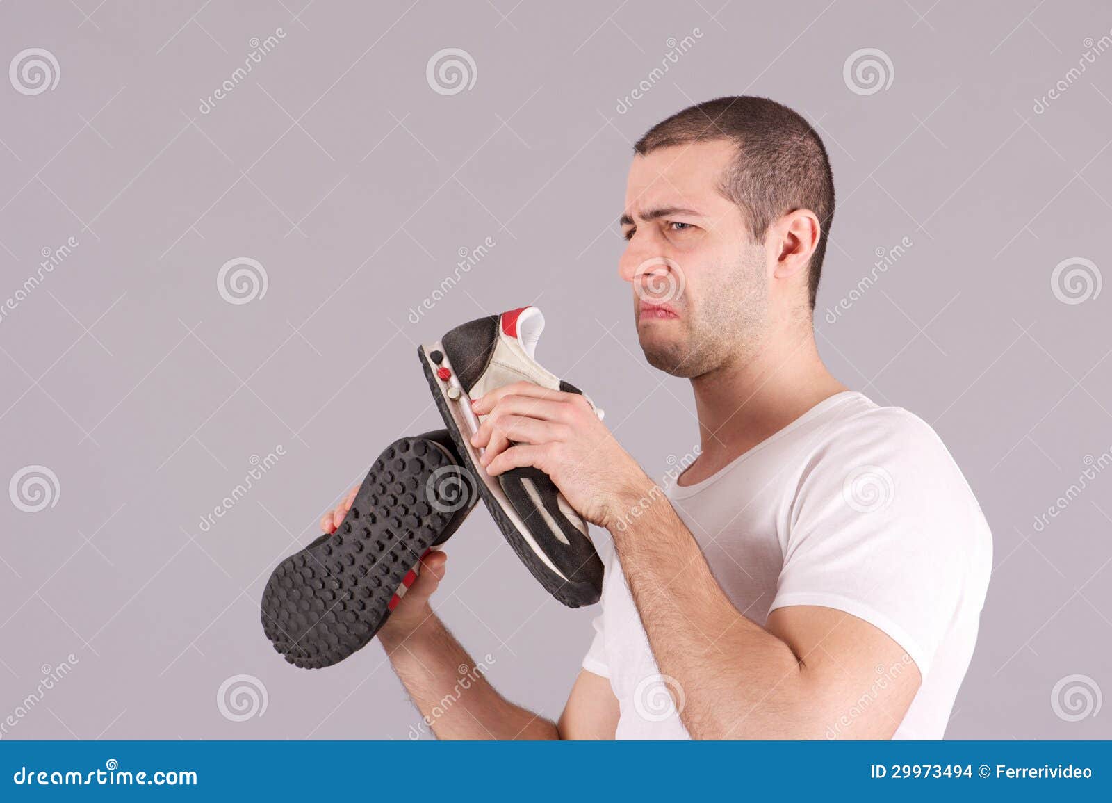 Smell stock photo. Image of caucasian, real, odour, sweat - 29973494