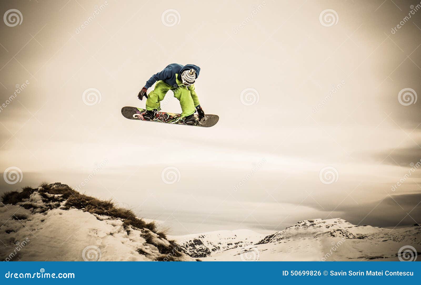 Young man snowboarder stock photo. Image of jacket, fast - 50699826