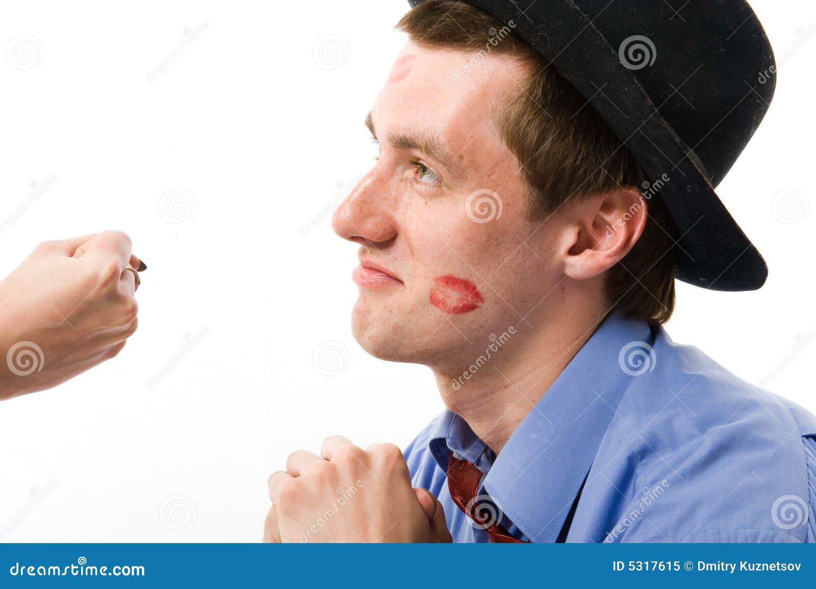 The young man is sorry. stock image. Image of business - 5317615