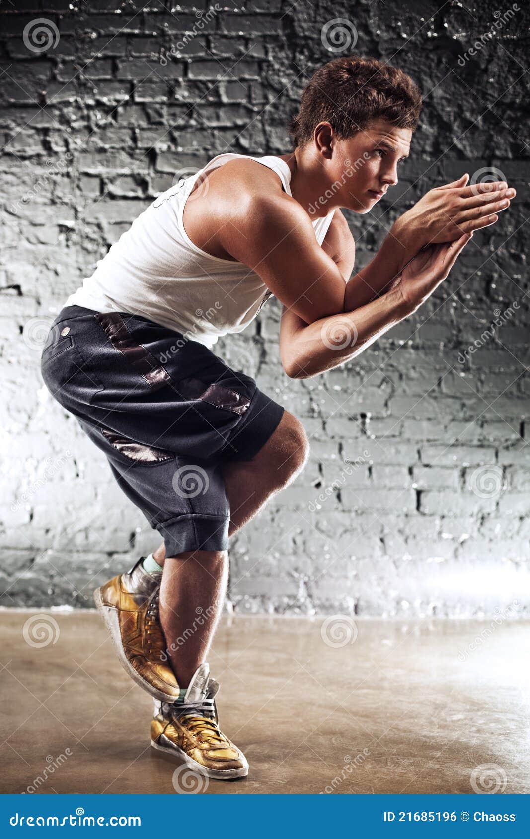 Young man sports exercises stock photo. Image of posing - 21685196
