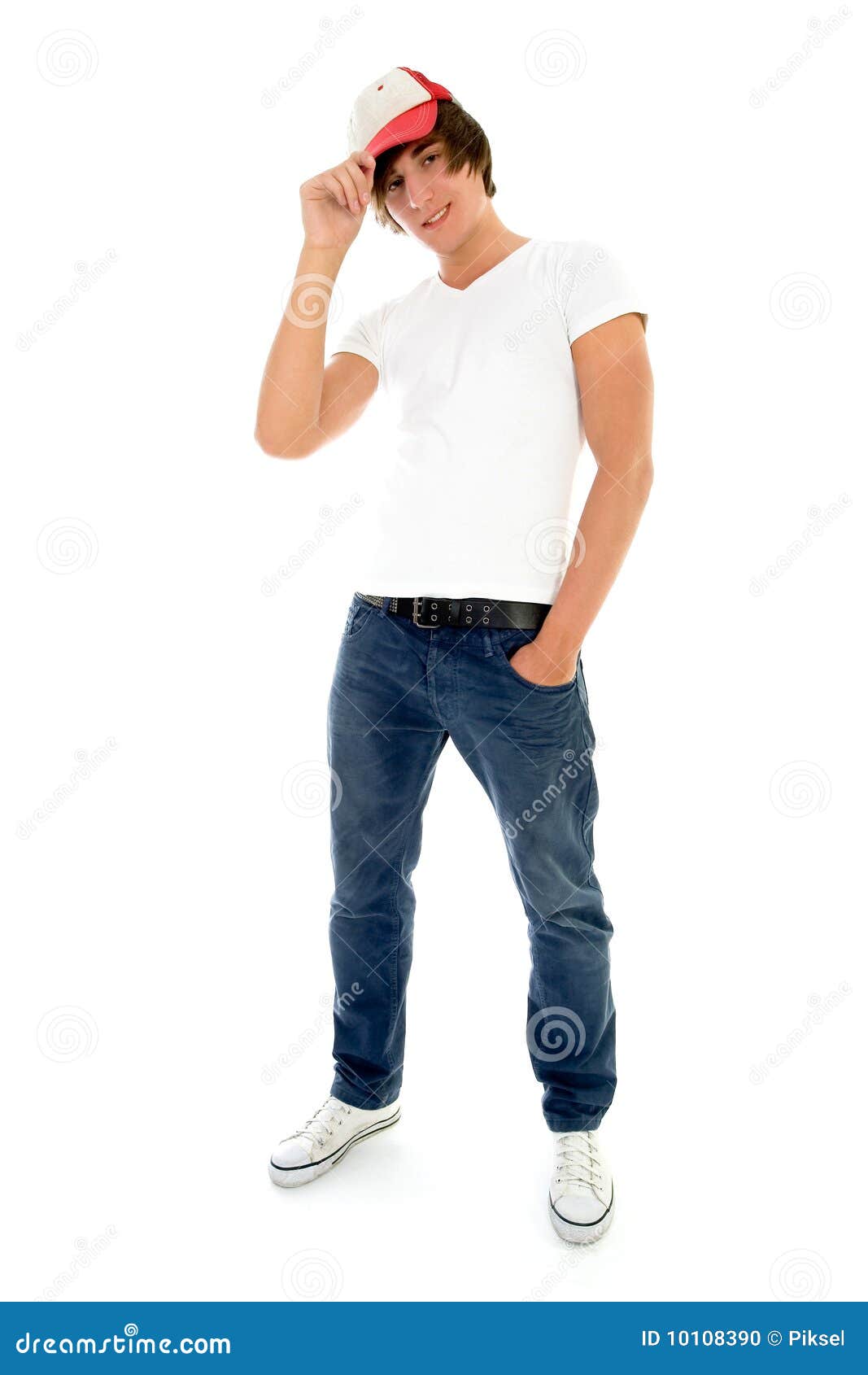 Young Man Standing Stock Photo - Image: 10108390