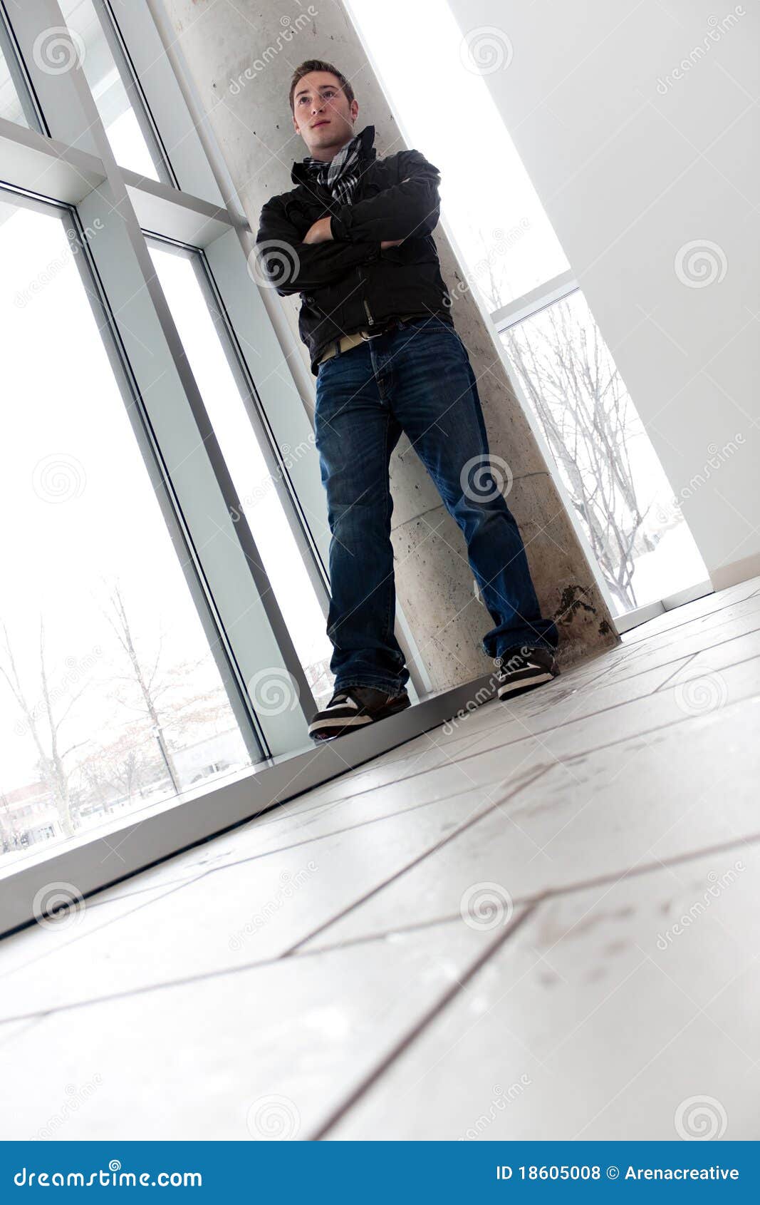 Young Man Standing stock photo. Image of male, model - 18605008