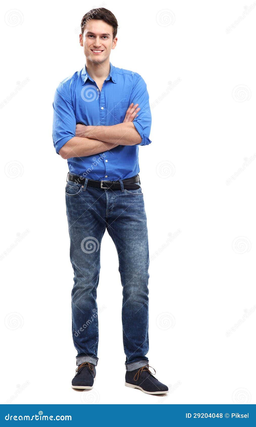 Young man standing stock photo. Image of adult, toothy - 29204048
