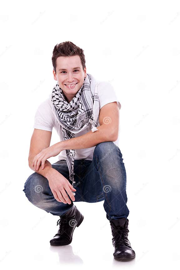 Young man standing down stock photo. Image of fashionable - 25004768
