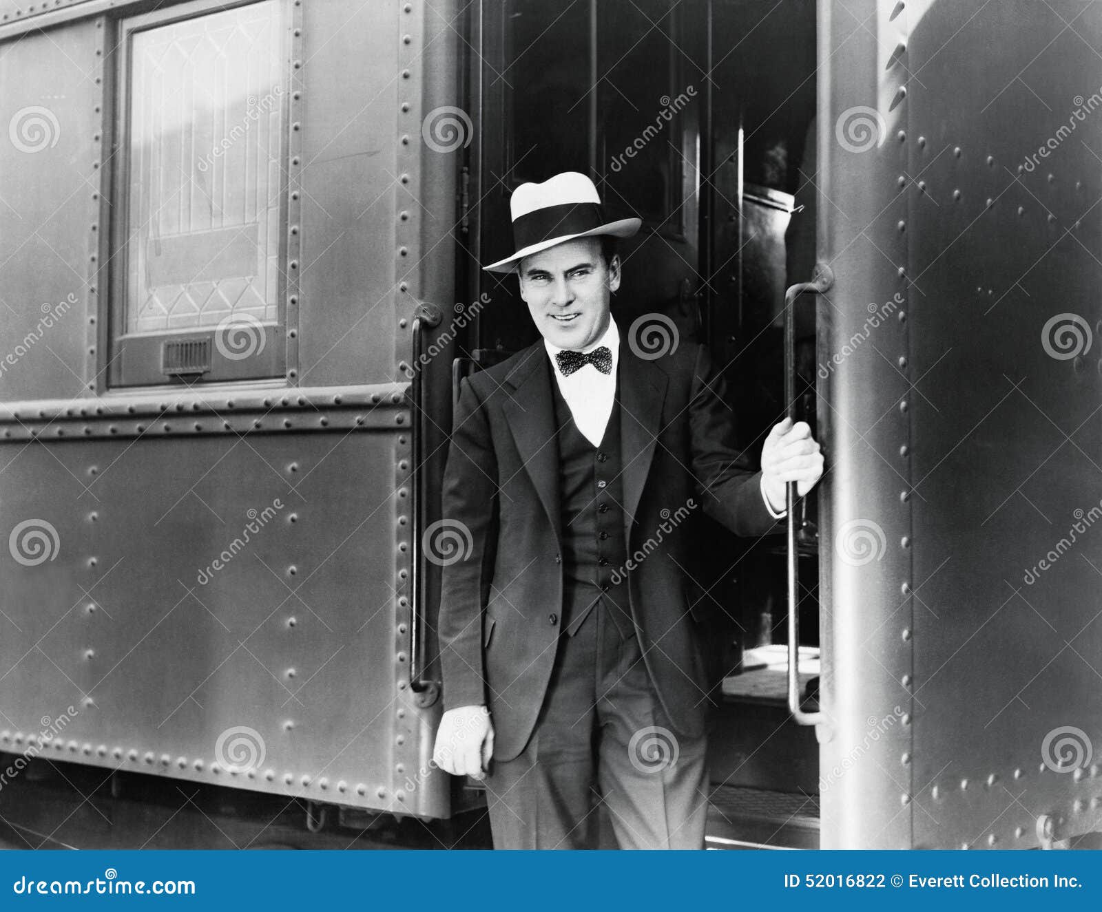Young Man Standing at the Entrance of a Train Stock Photo - Image of ...