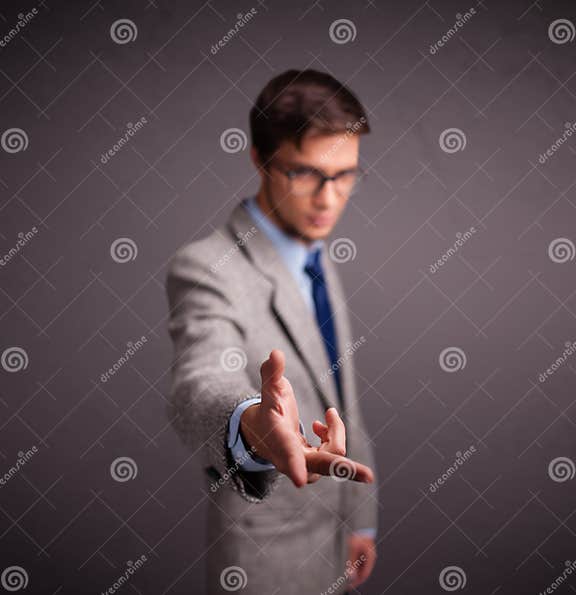 Young Man Standing and Throwing Something Stock Photo - Image of ...