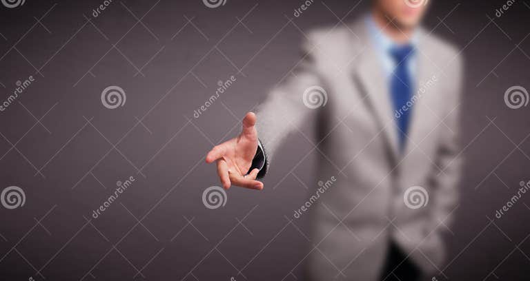 Young Man Standing and Throwing Something Stock Image - Image of ...