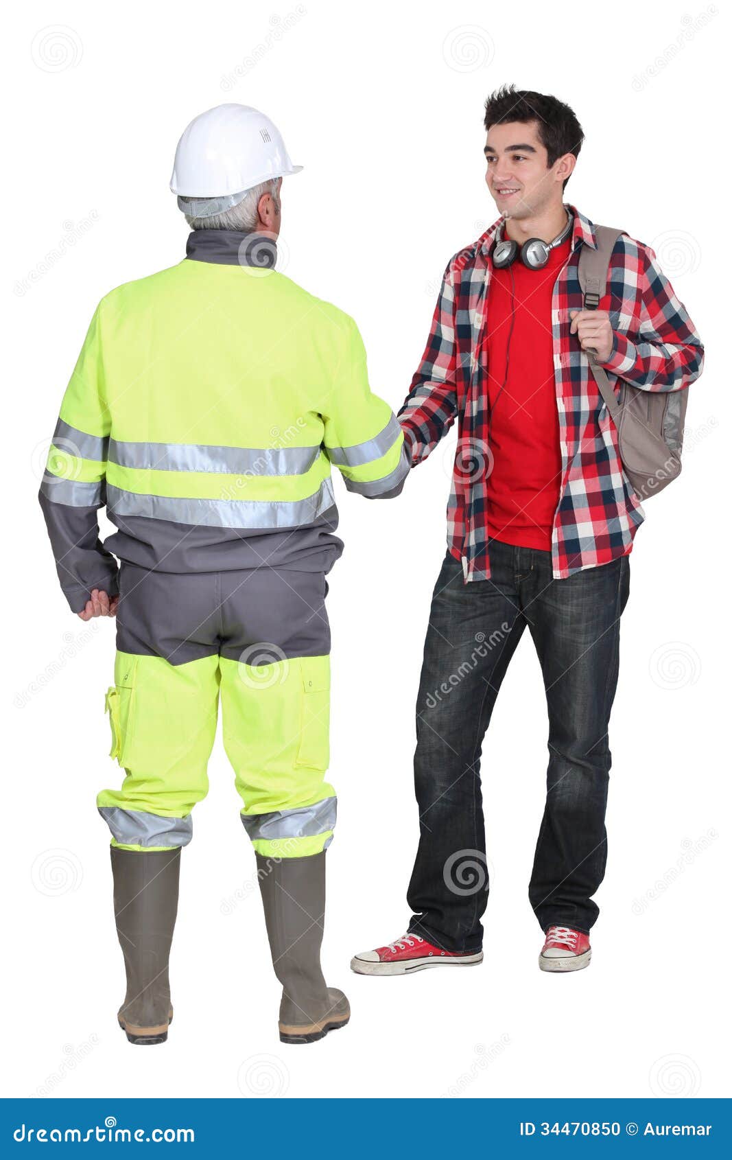 Young man starting work stock photo. Image of roadworks - 34470850