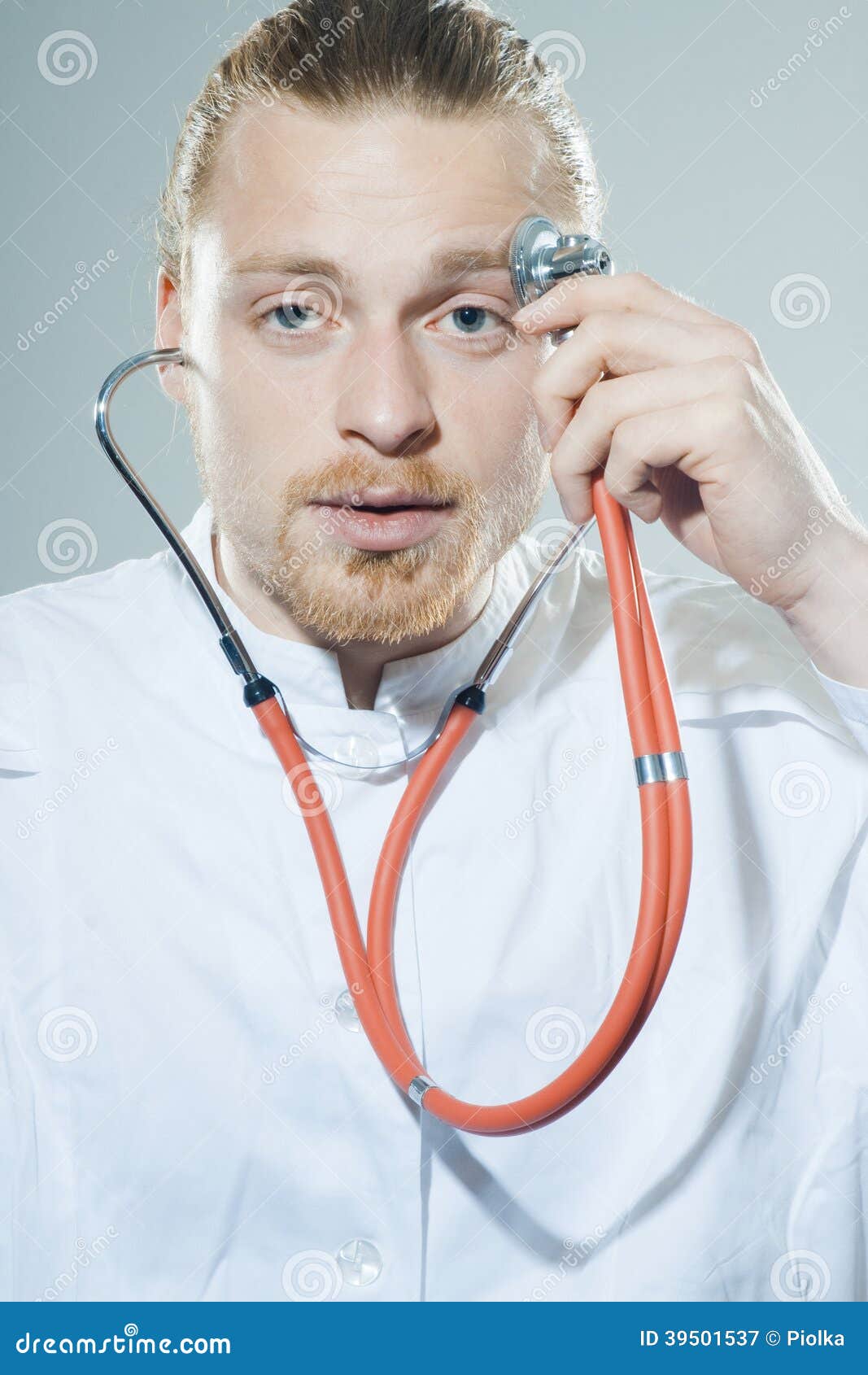 Young man with stethoscope stock image. Image of stethoscope - 39501537