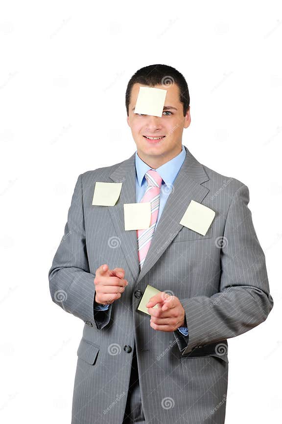 A young man with stickers stock image. Image of model - 11185809