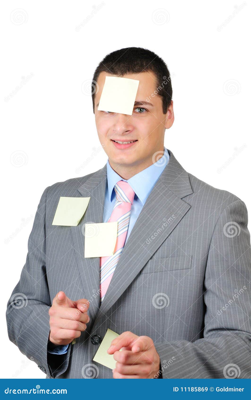 A young man with stickers stock image. Image of manager - 11185869