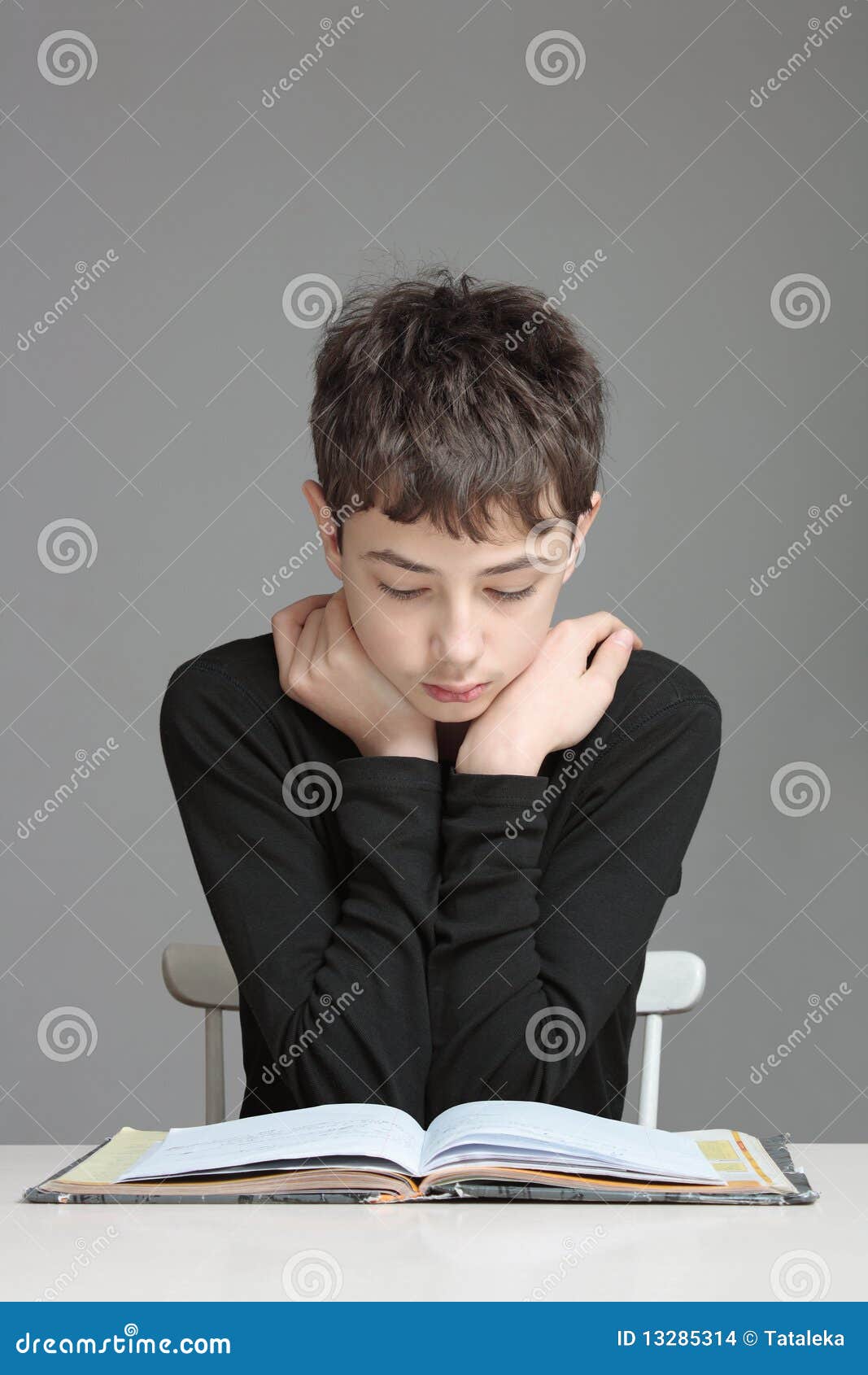 Young man at study stock photo. Image of exam, growth - 13285314