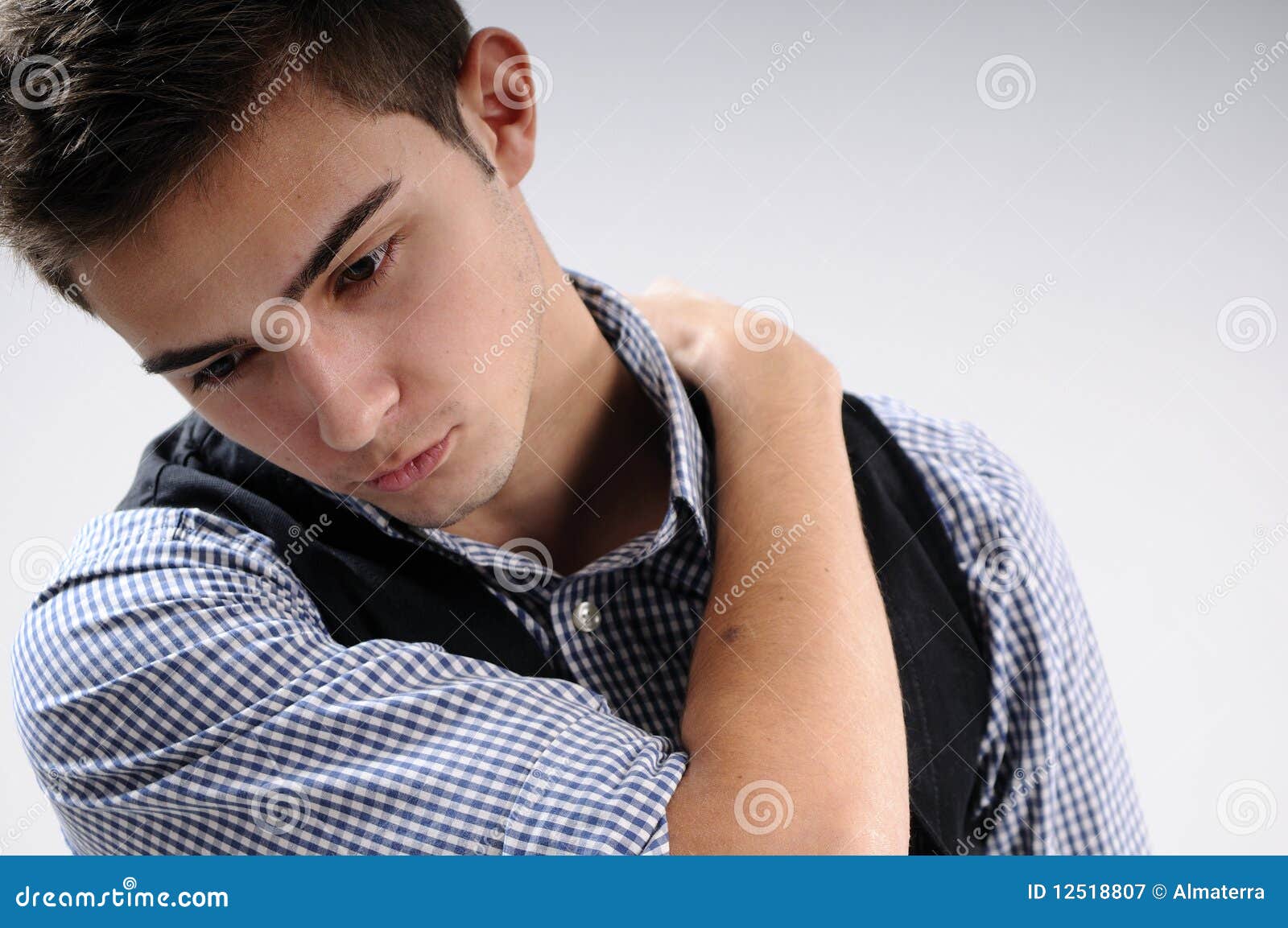 Young man suffering stock image. Image of mature, health - 12518807