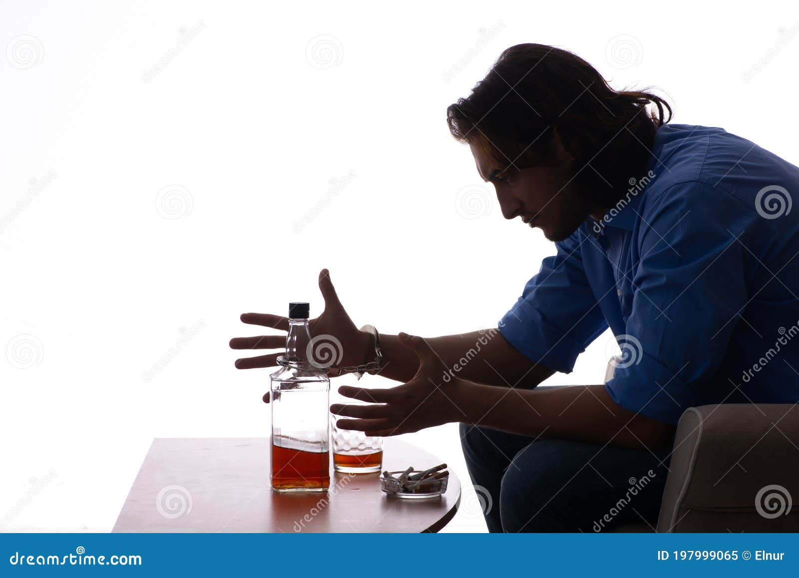 Young Man Suffering from Alcoholism Stock Image - Image of addict ...