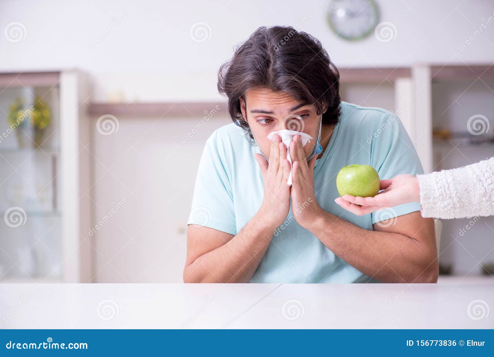 Young Man Suffering from Allergy Stock Photo - Image of healthy ...