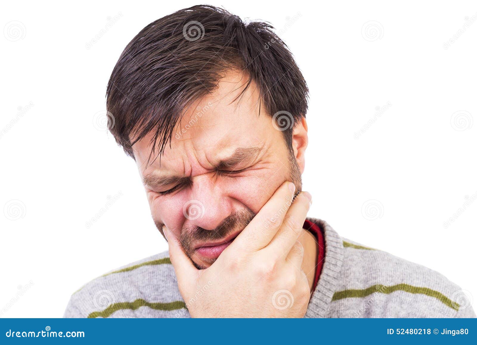 Young Man Suffering from a Terrible Tooth Ache Stock Photo - Image of ...