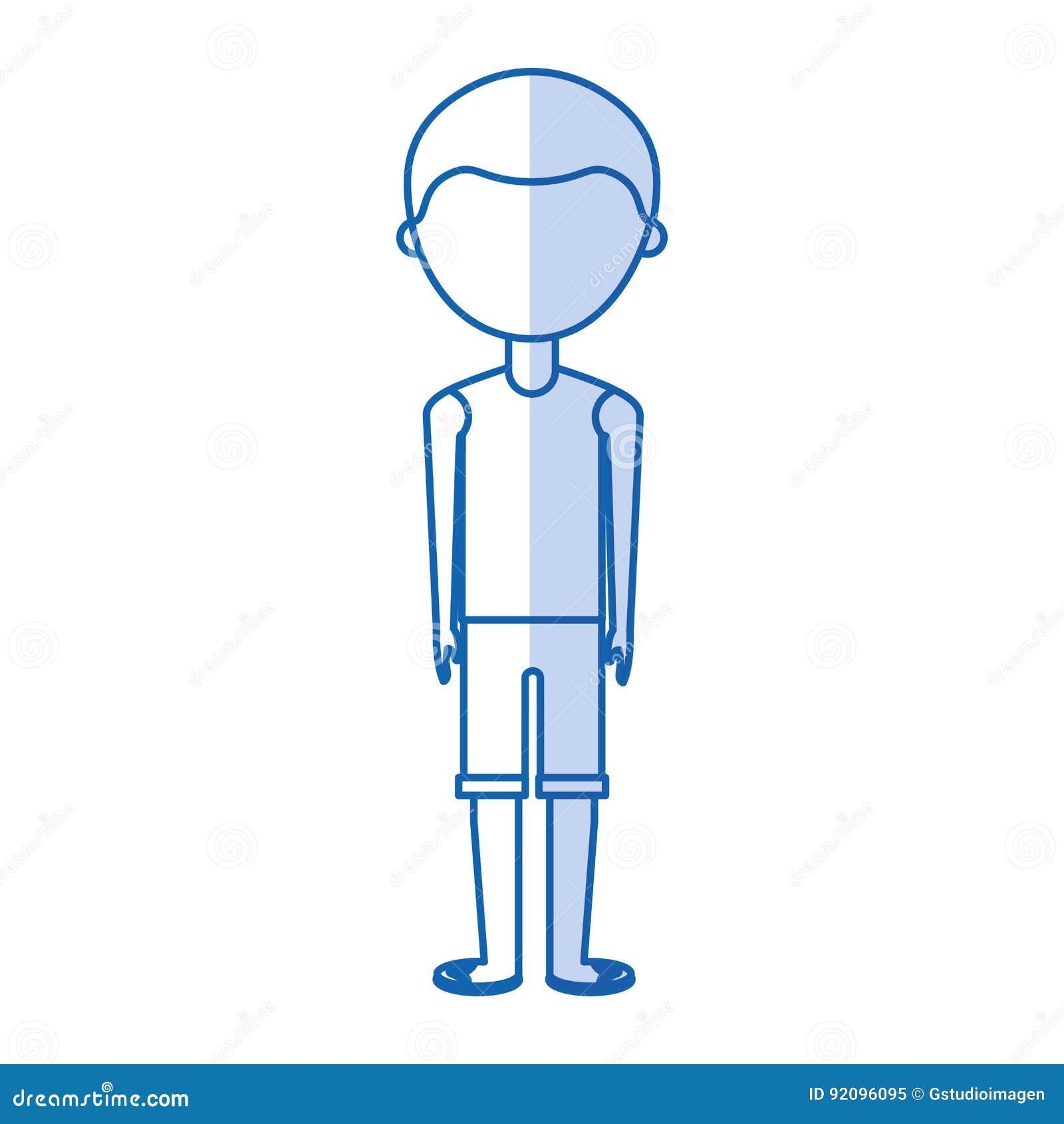 Young Man with Summer Fashion Stock Vector - Illustration of vector ...