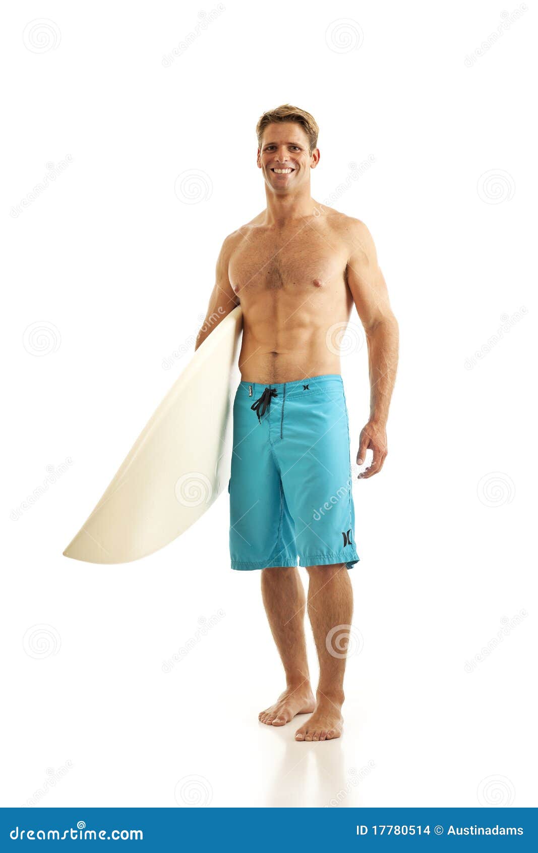Young man with surfboard stock photo. Image of handsome - 17780514