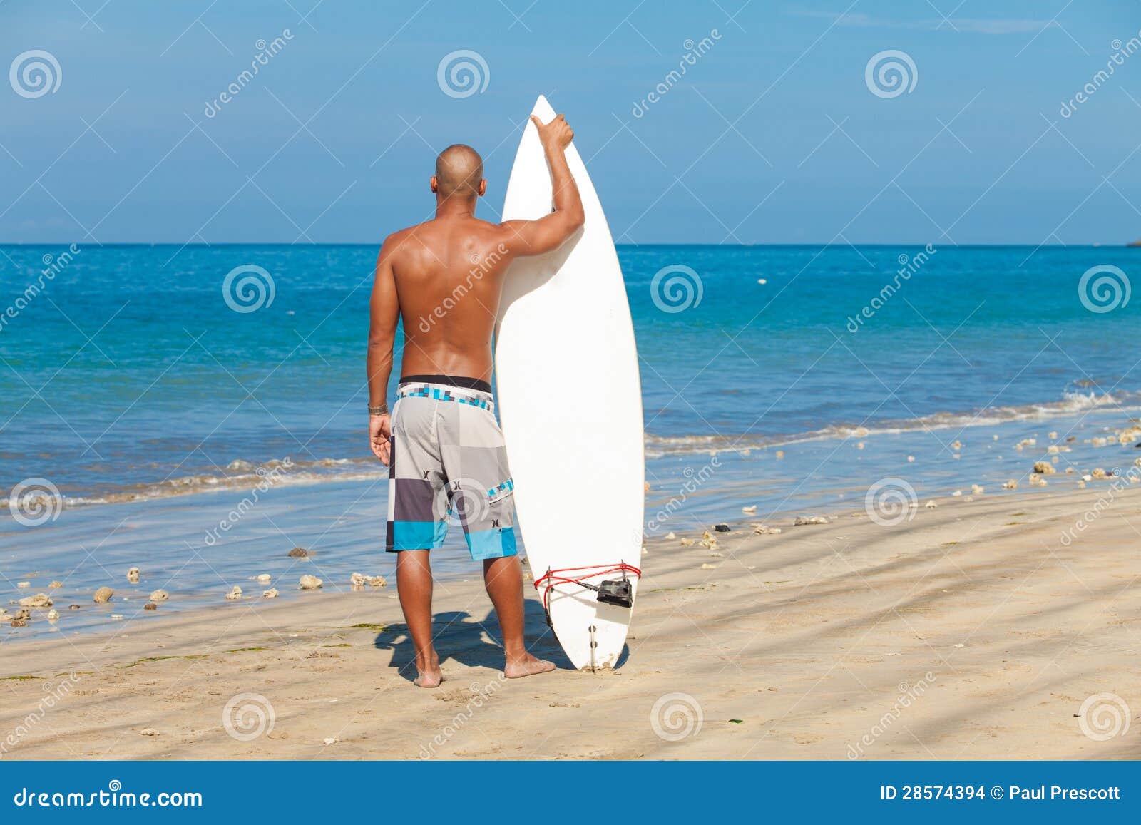 Young man with surfboard stock photo. Image of beach - 28574394