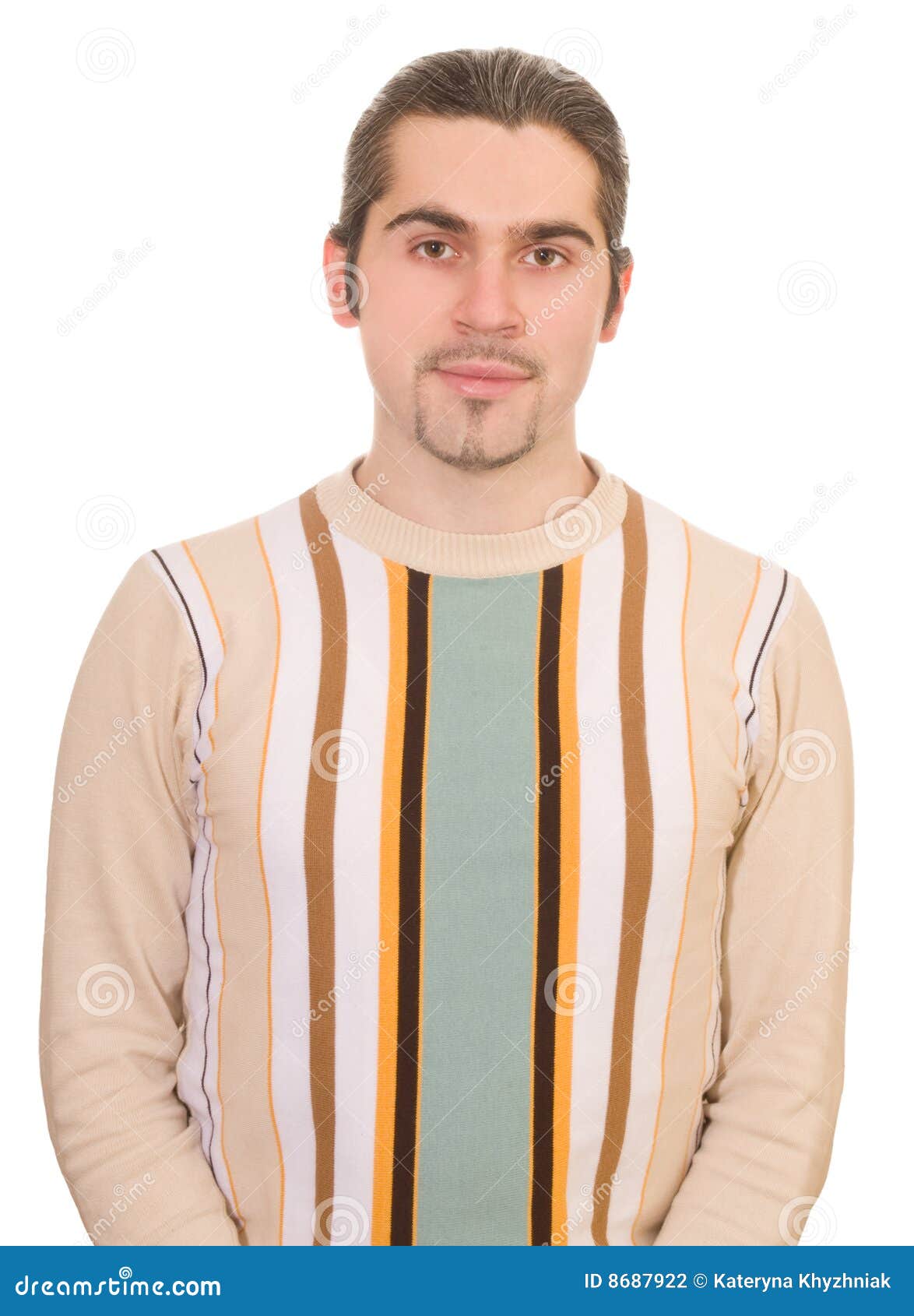 Young Man in Sweater Isolated Stock Photo - Image of hand, handsome ...