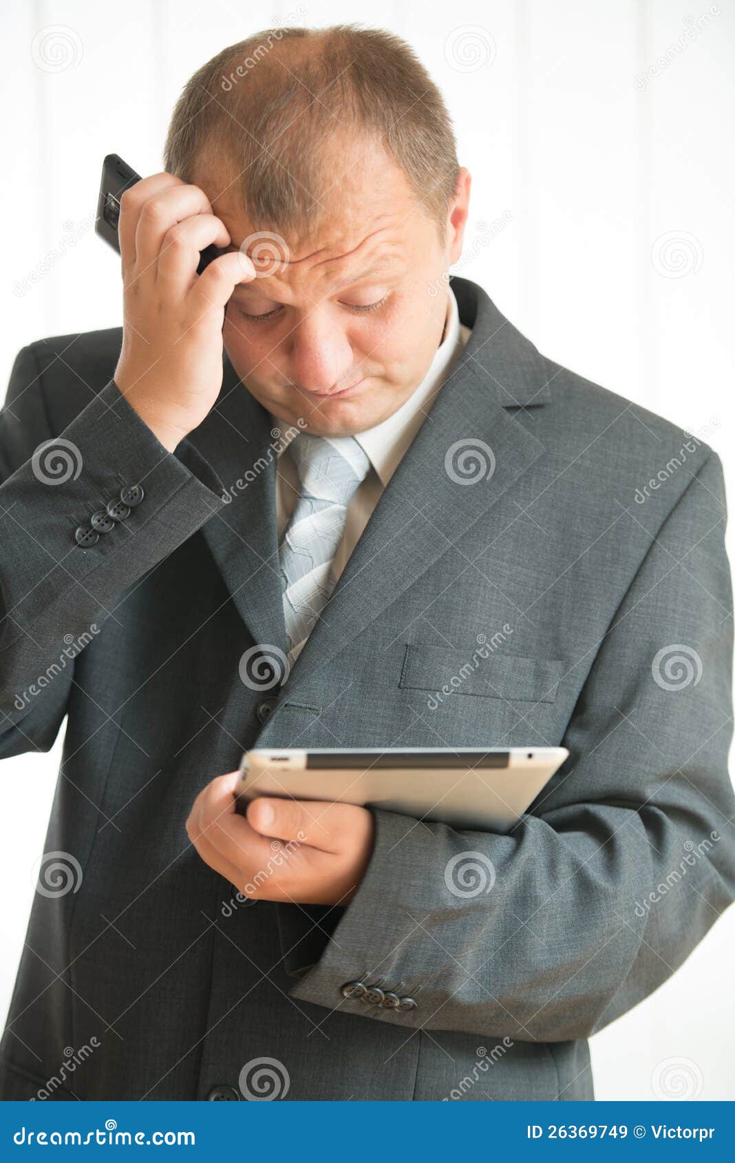 Young man with tablet pc stock image. Image of tablet - 26369749