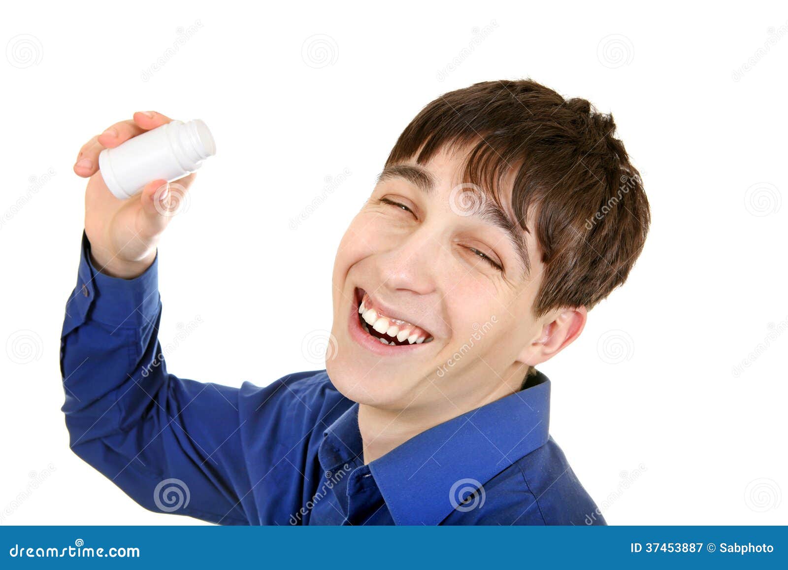 Young Man take a Cure stock image. Image of care, prescription - 37453887