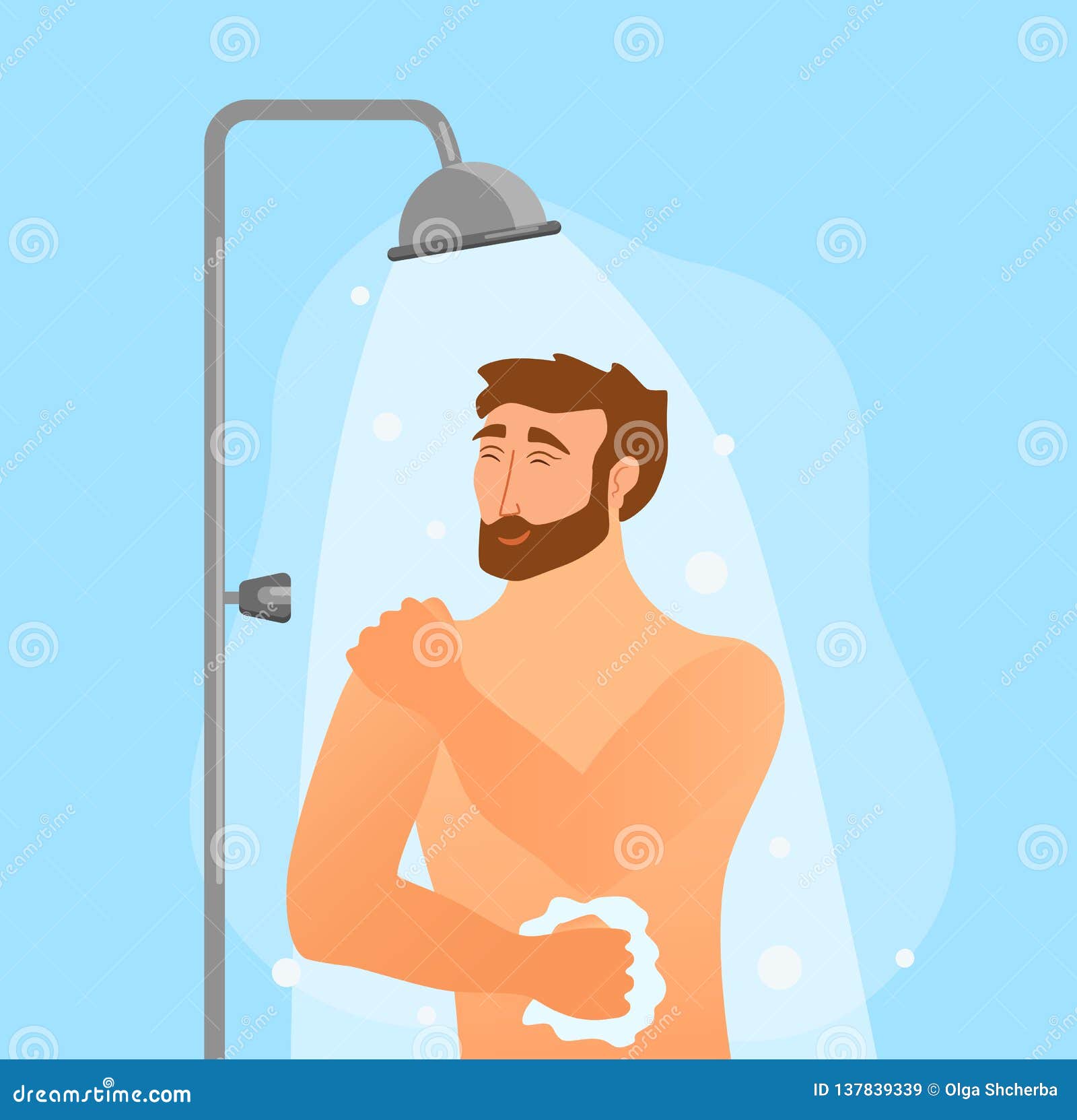 Taking Shower Cartoon Stock Illustrations 904 Taking Shower Cartoon
