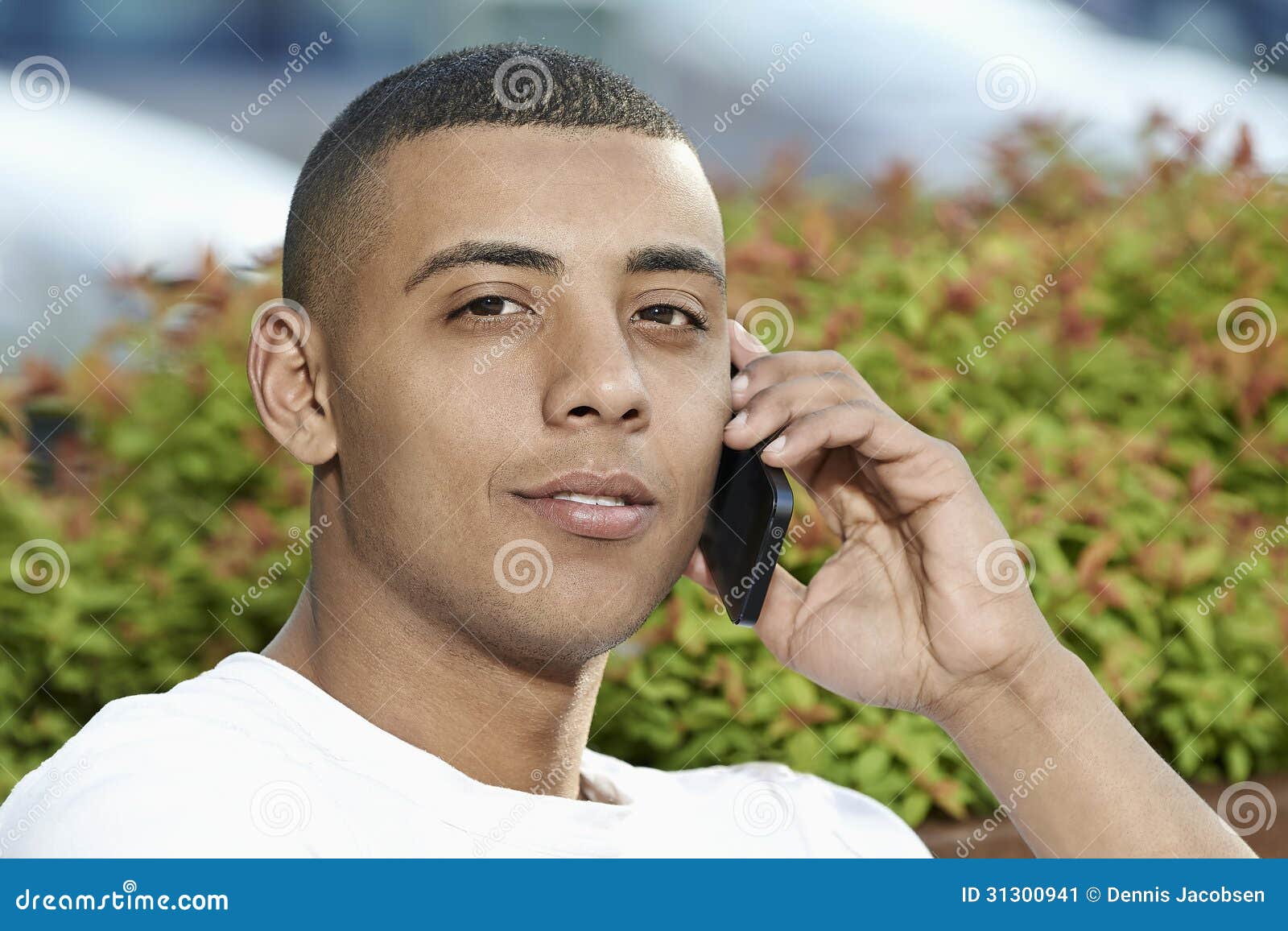 Young Man Talking on Smartphone Stock Image - Image of young, youth ...