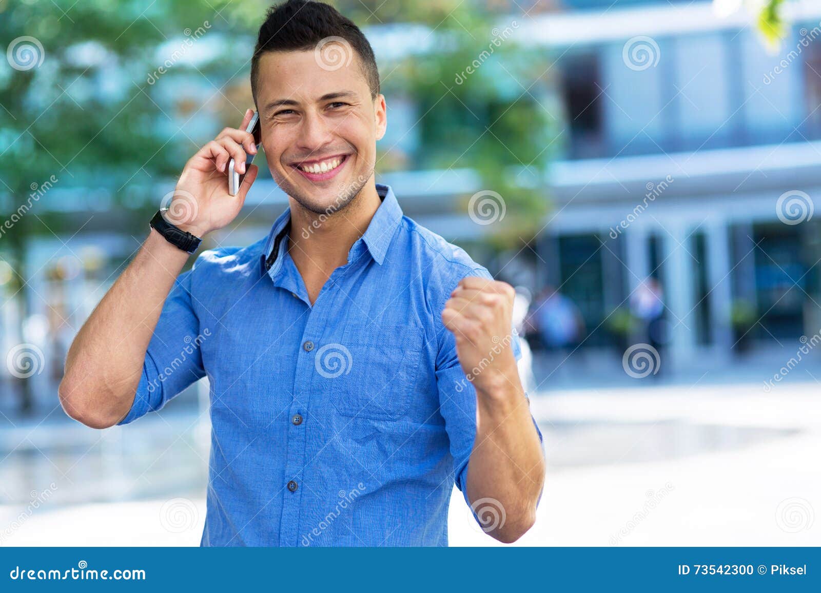 Young Man Talking on Smartphone Stock Photo - Image of mobile ...