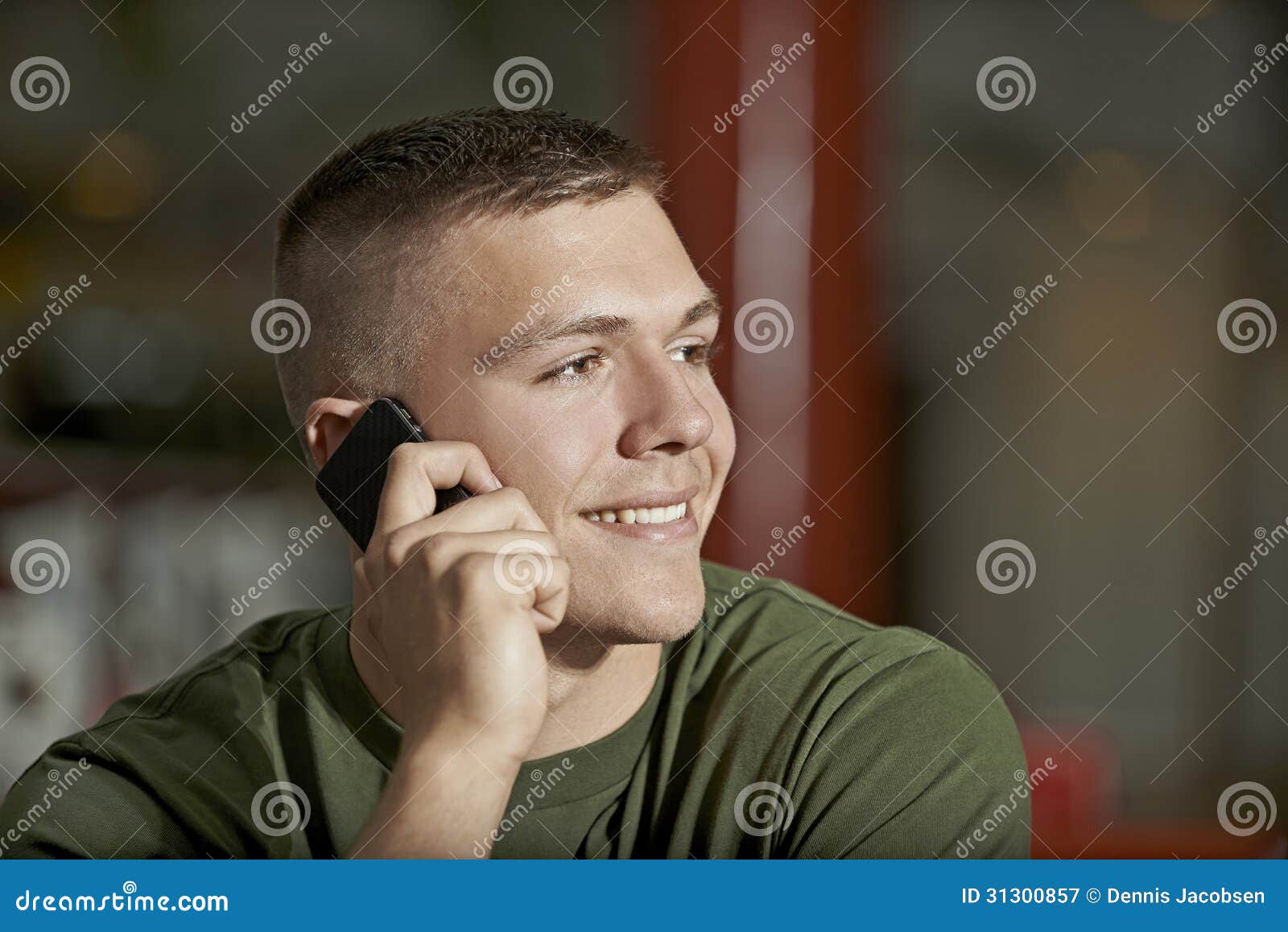 Young Man Talking on Smartphone Stock Image - Image of youth, telefon ...