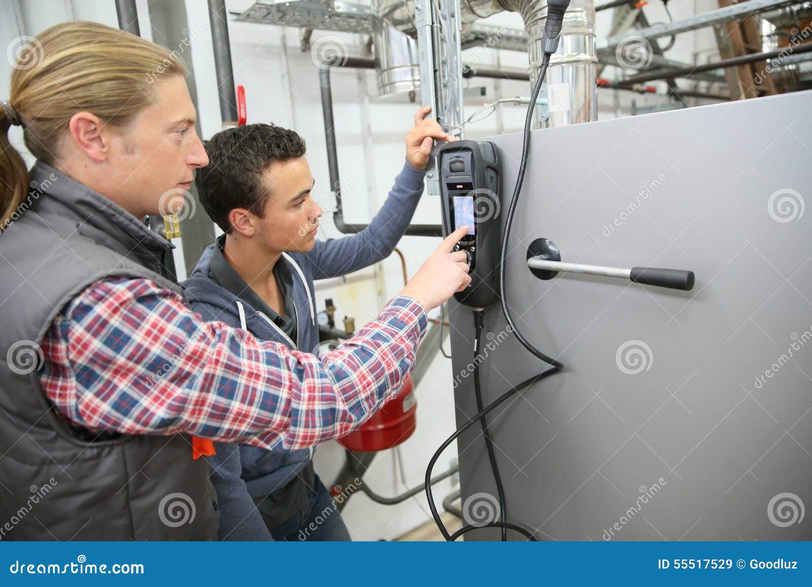 Young Man in Technology Professional Training Stock Image - Image of ...