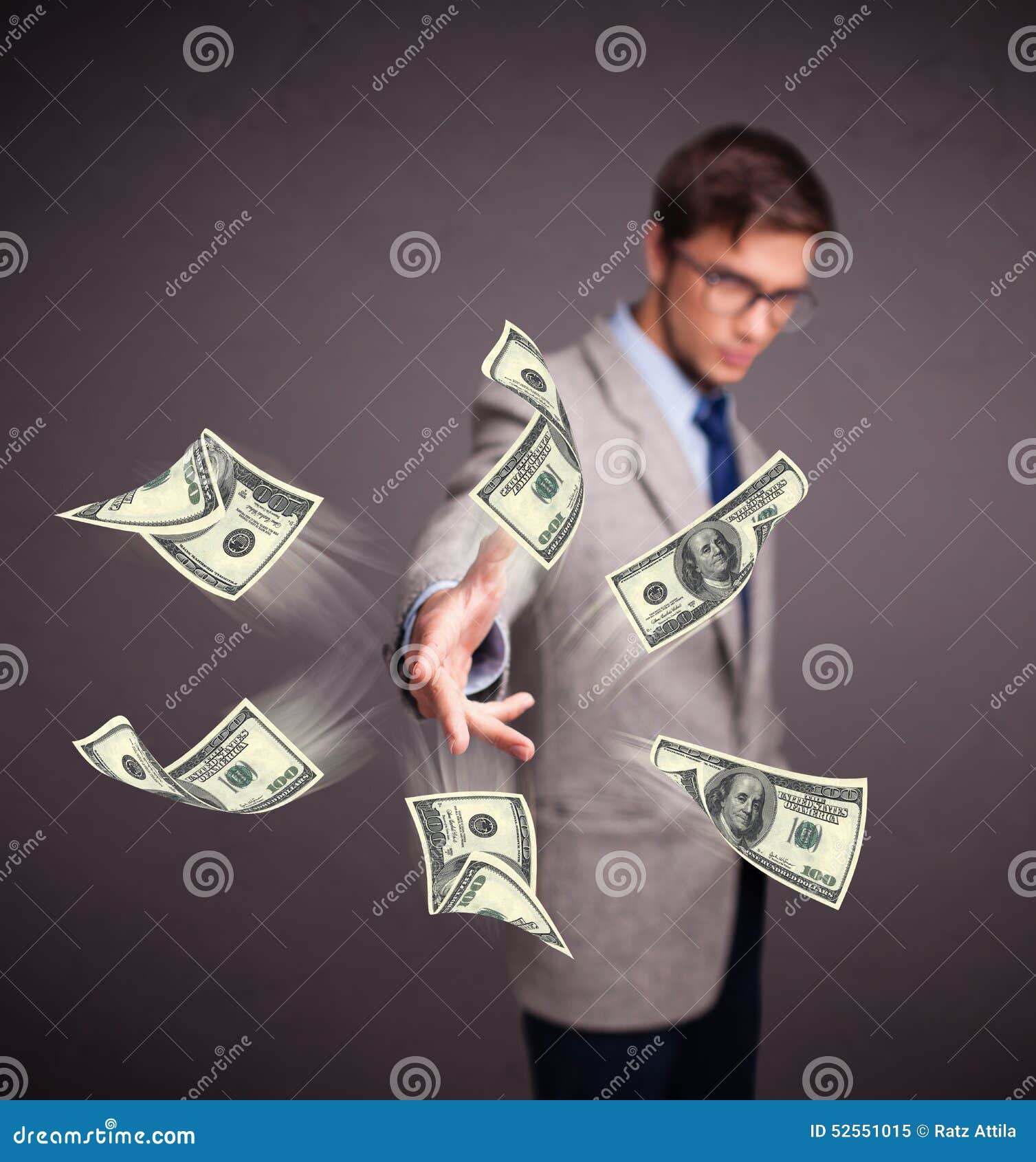 Young man throwing money stock image. Image of market - 52551015