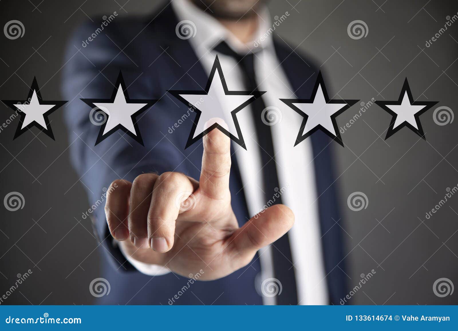 Man touching in stars stock photo. Image of five, star - 133614674