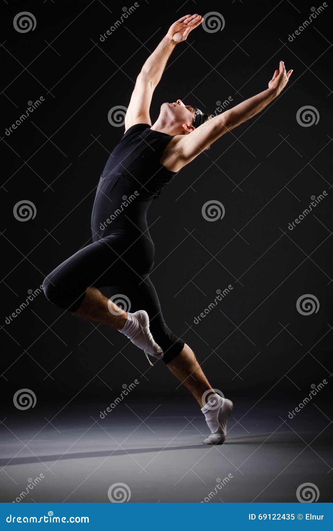 The Young Man Training for Ballet Dances Stock Image - Image of healthy ...