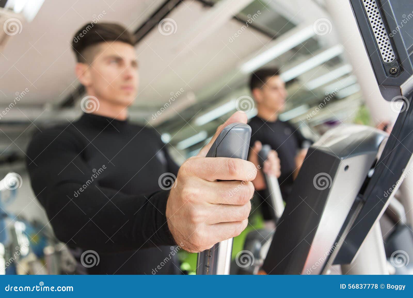 Young Man Training in the Gym Stock Photo - Image of young, caucasian ...