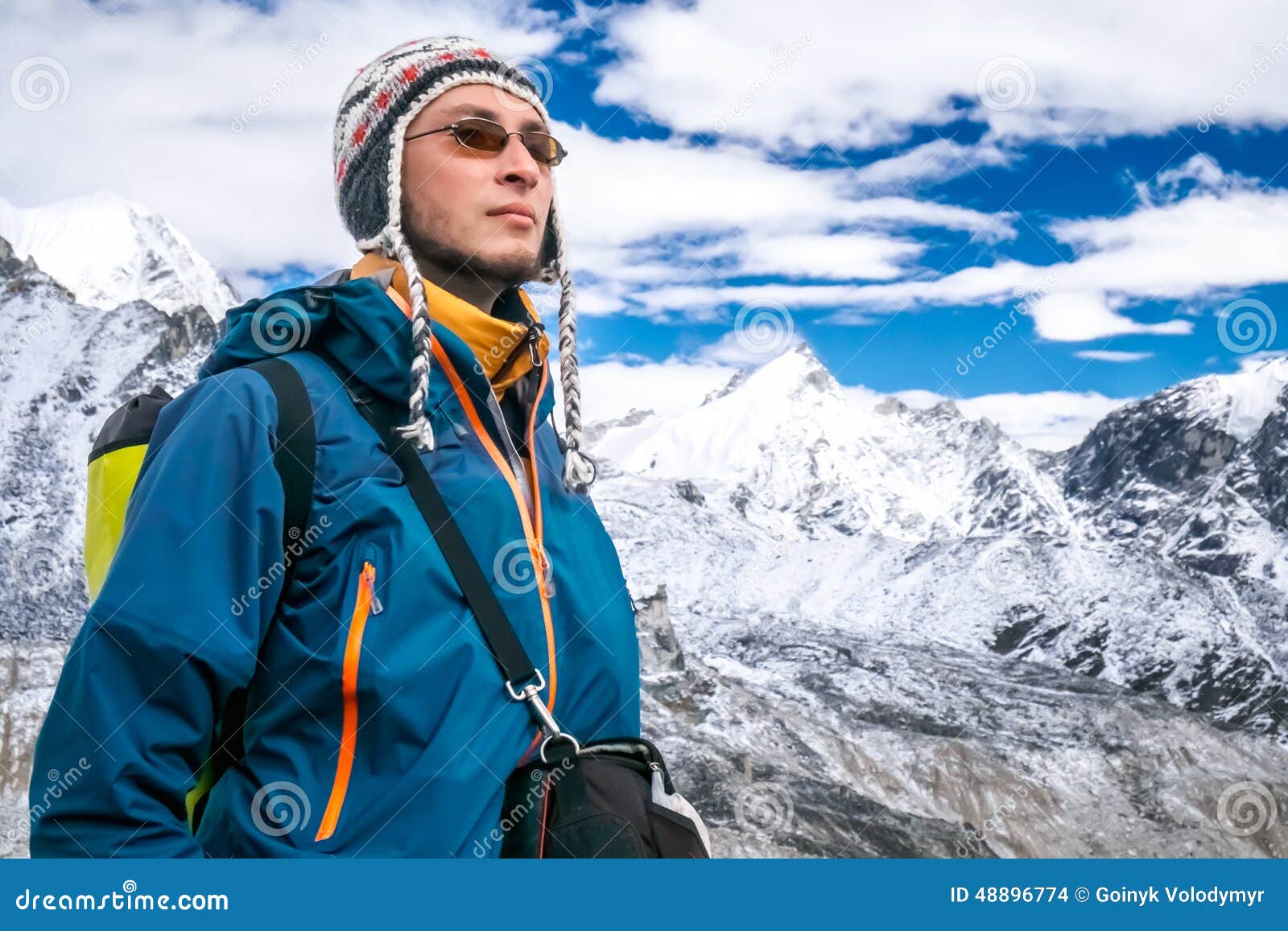 Young man trekking stock photo. Image of active, mountaineer - 48896774