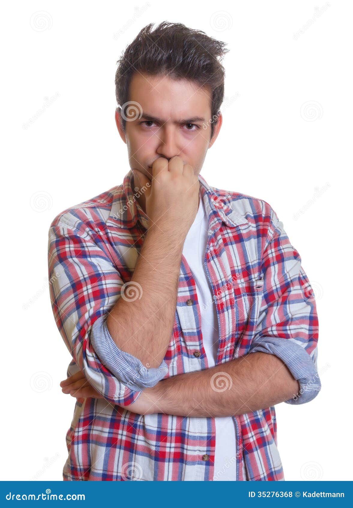 Young man under pressure stock photo. Image of attractive - 35276368