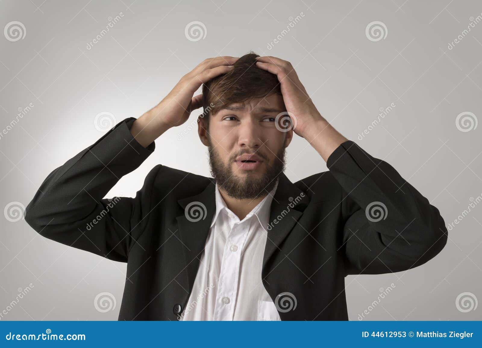 Young Man in Unfortunate Situation Stock Image - Image of clueless ...