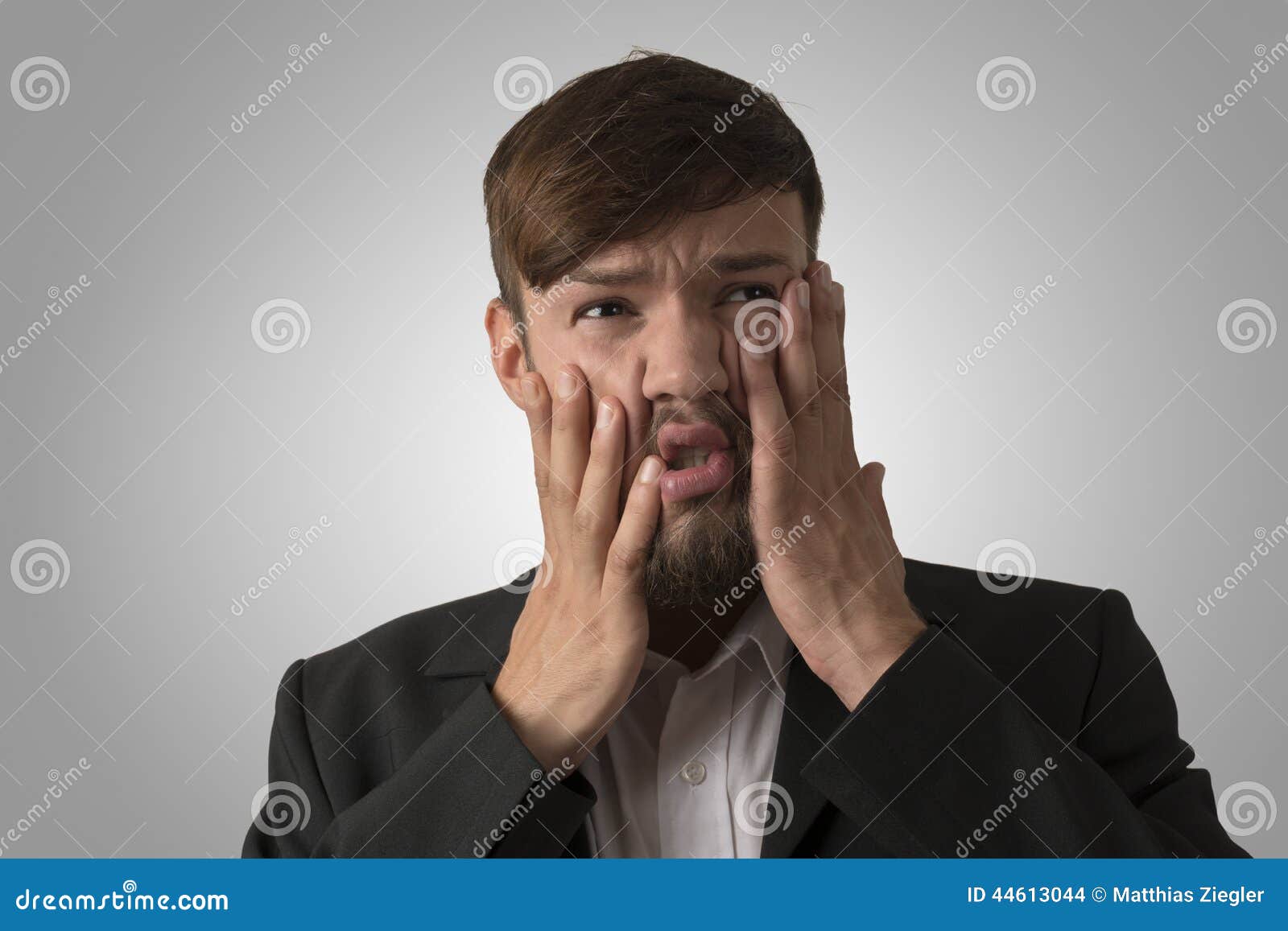 Young Man in Unfortunate Situation Stock Photo - Image of friendly ...