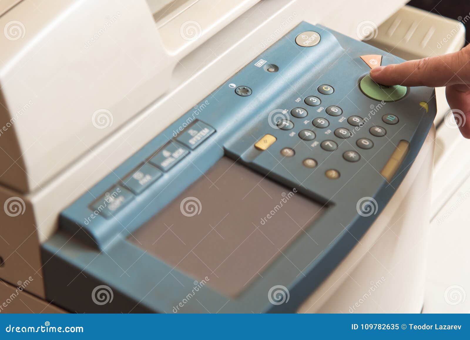 Copying and Scanning Documents on a Machine Stock Image - Image of ...