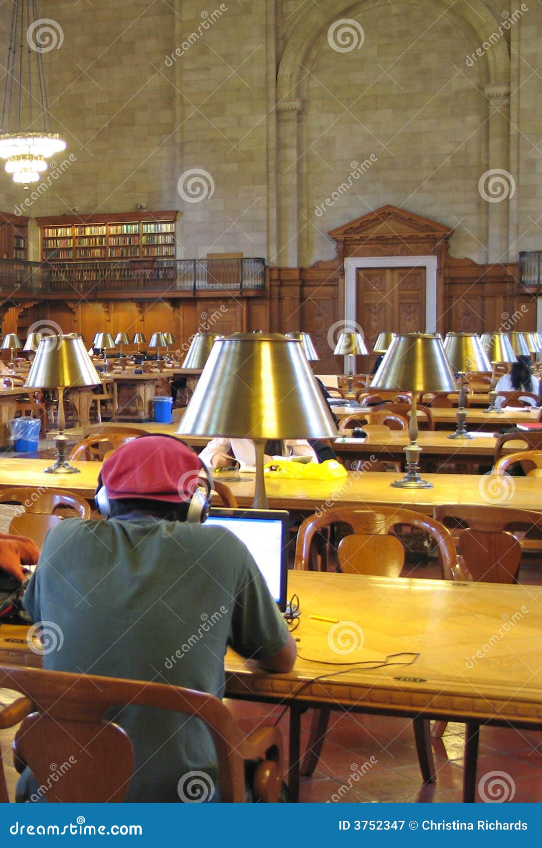 Old Library Reference Catalogue With Opened Card Drawer Royalty-Free ...