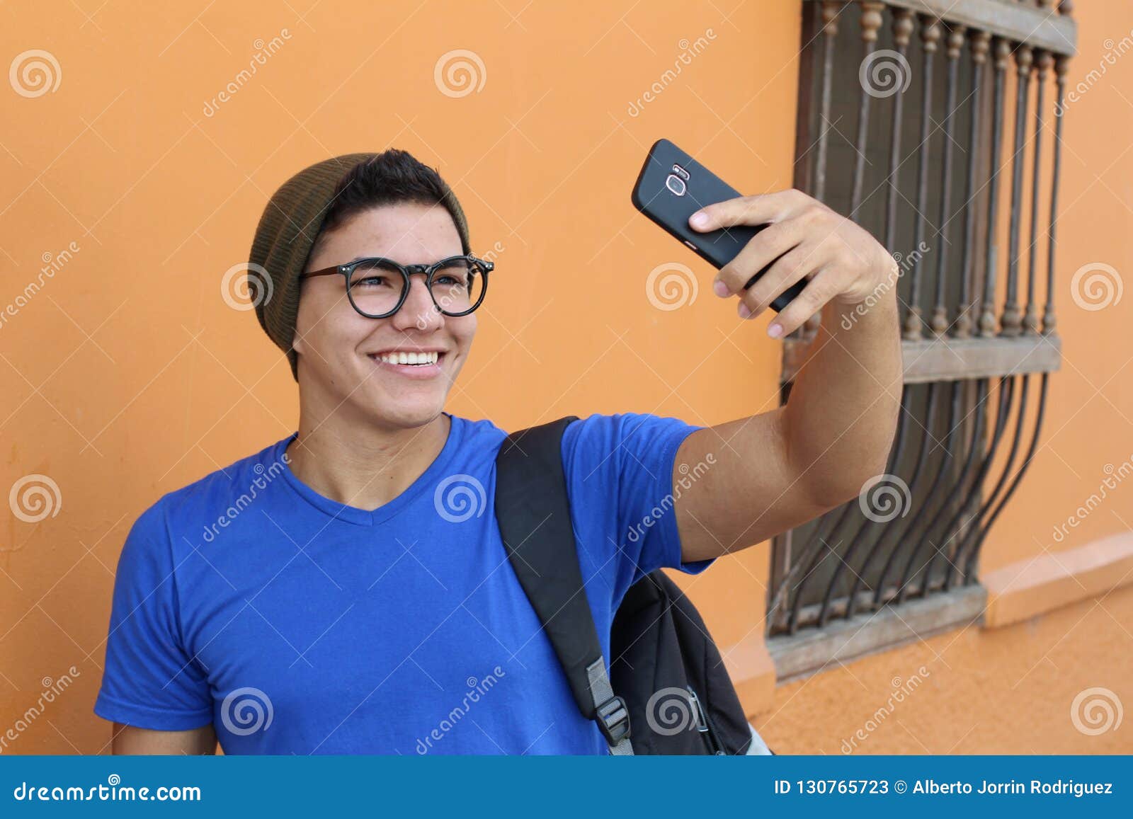Young Man Using the New Technologies Stock Image - Image of isolated ...