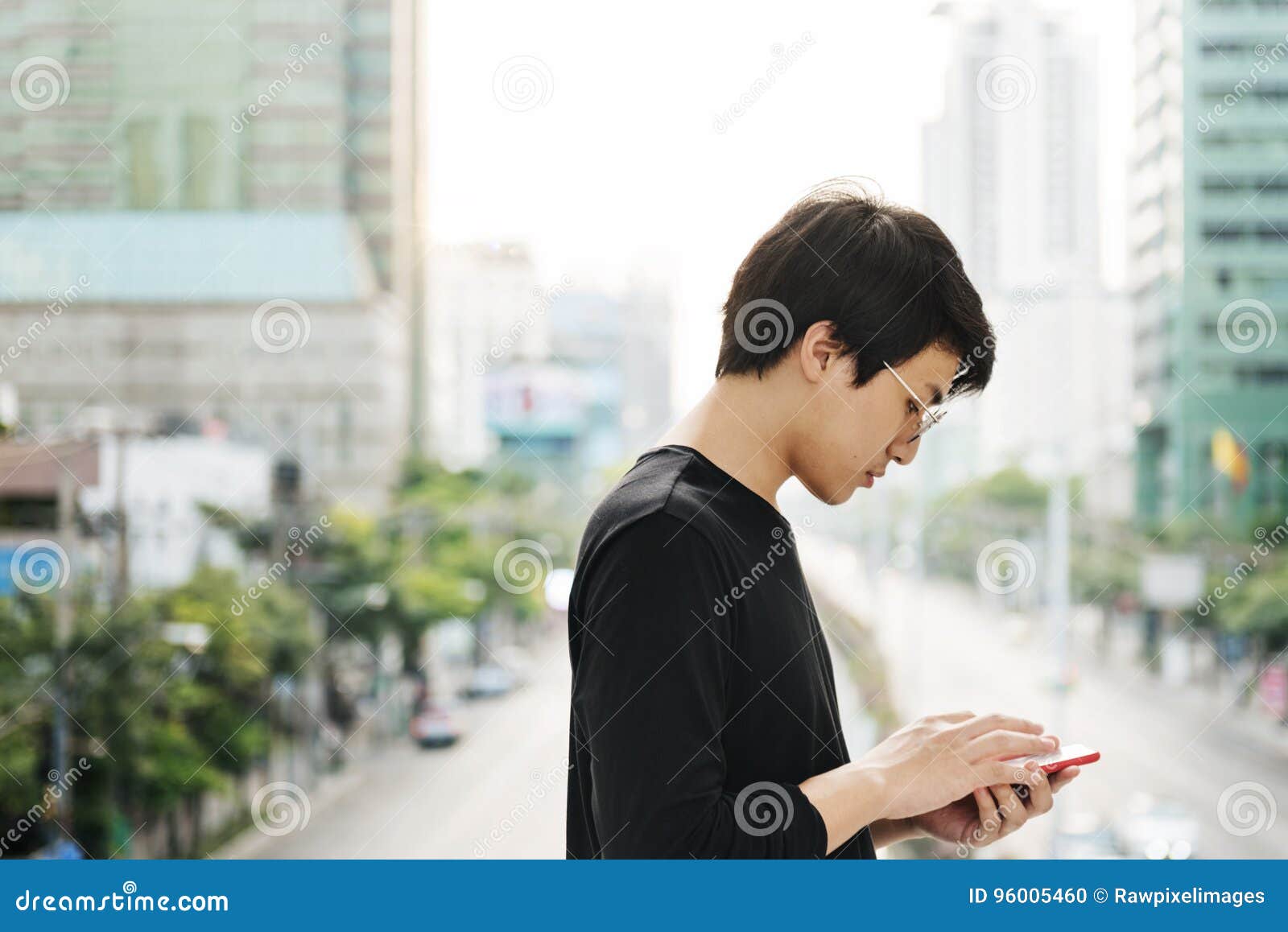 Young Man Using Smart Phone Communication Stock Photo - Image of smart ...