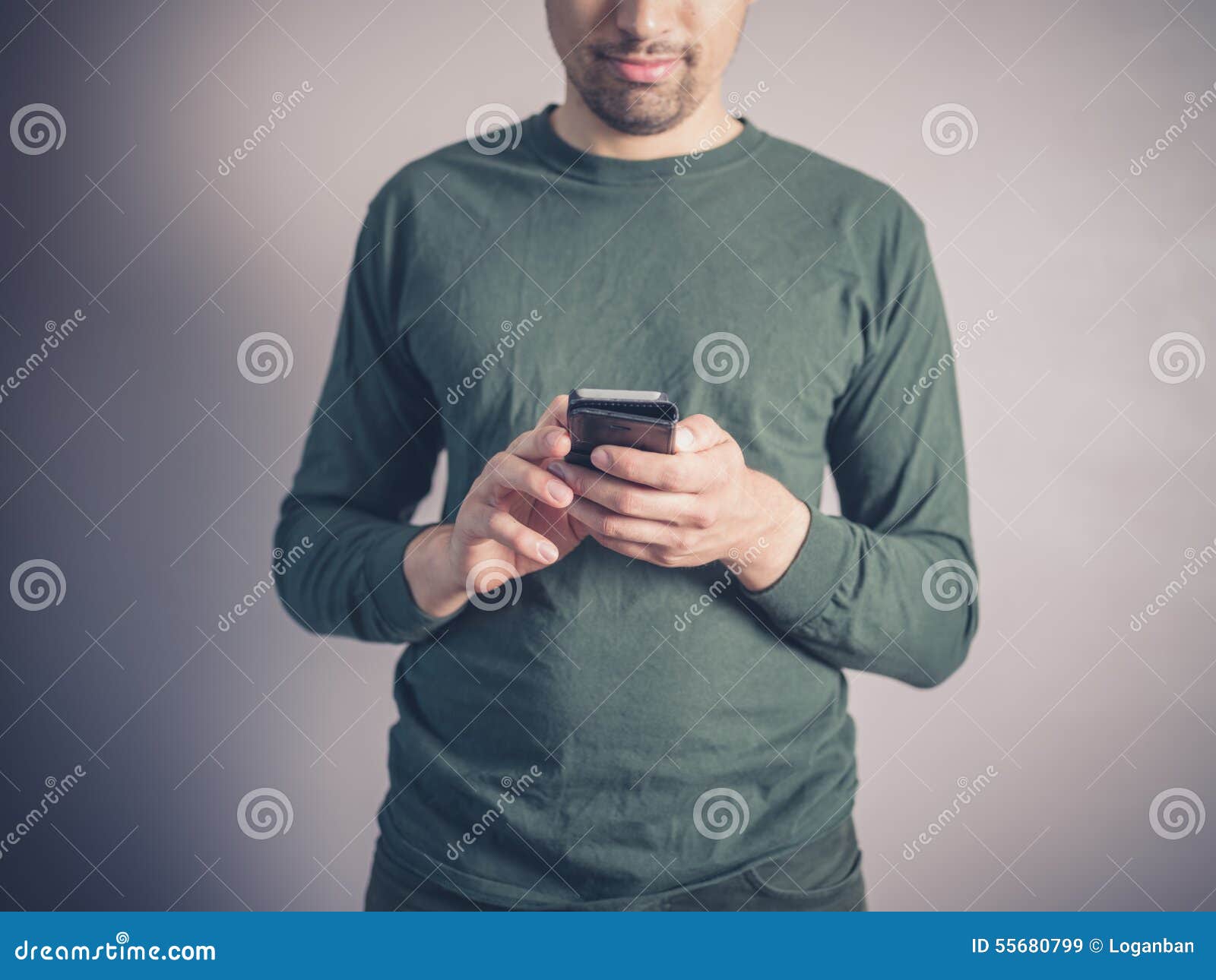 Young Man Using a Smart Phone Stock Image - Image of phone, lifestyle ...
