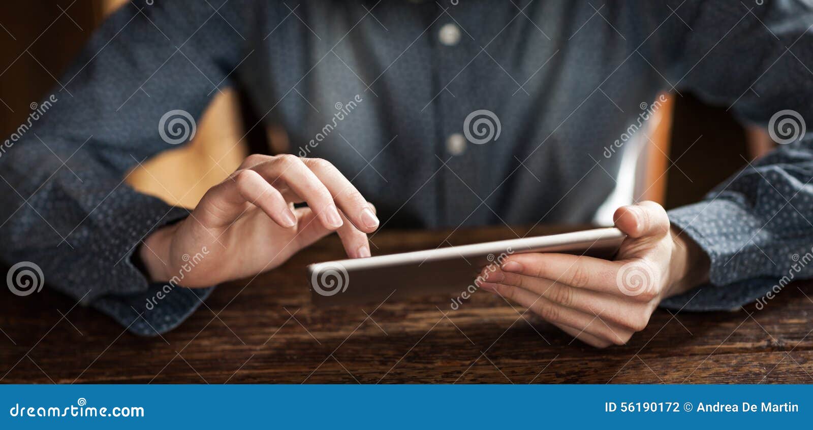 Young Man Using a Touch Screen Tablet Stock Photo - Image of relax ...
