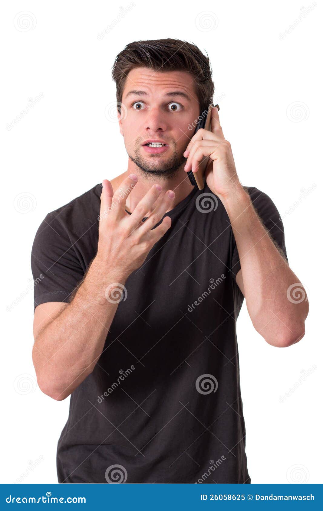Young Man Very Angry Talk on Phone Stock Image - Image of annoyed ...