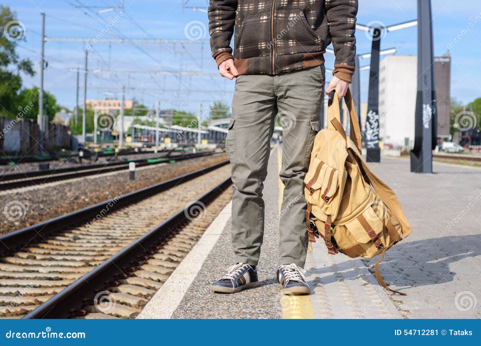 Man Waiting Train Railway Station Stock Photos - 1,887 Images